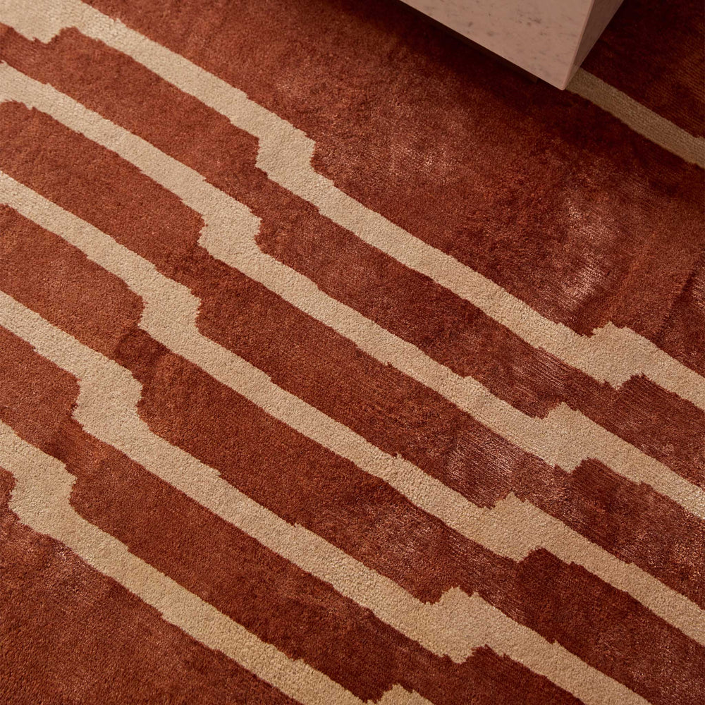 Gradient Two Way Overlay | Rouge - Tappeti Fine Handcrafted Rugs + Carpets